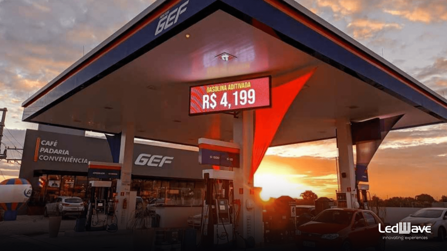 LED screens for your gas stations - LedWave USA - Innovating Experiences